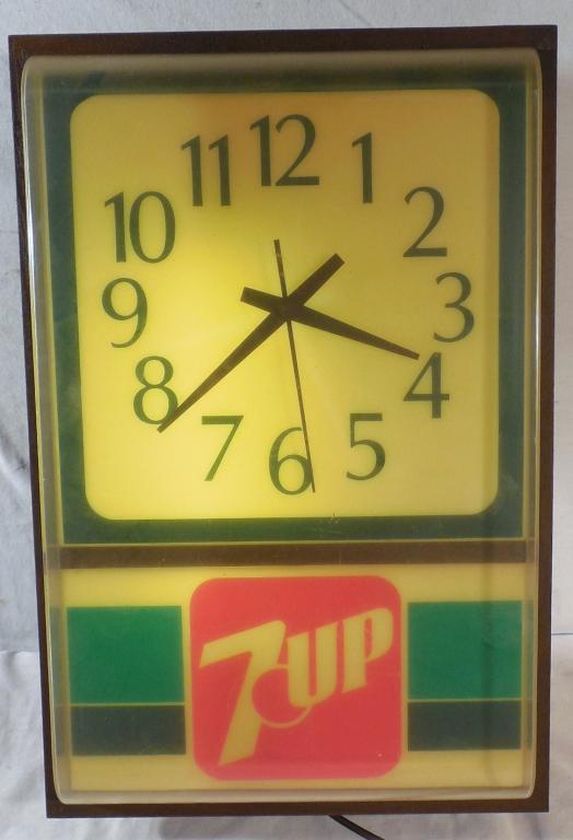 7up Clock Lights And Clock Working