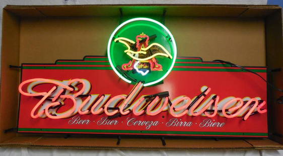 Neon Light Budweiser Chameleon