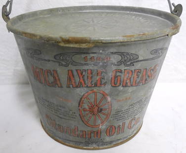 Standard Oil, Mica Axel Grease, Galvanized Bucket