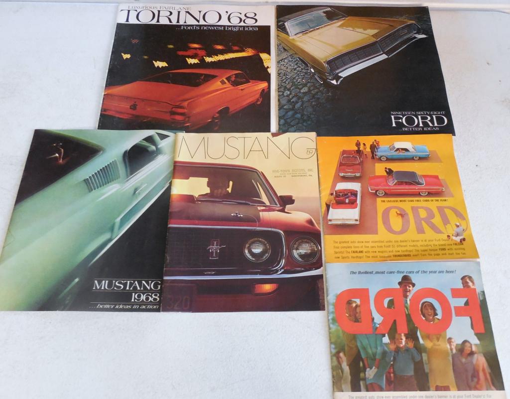 Lot Of 6 Ford Brochures