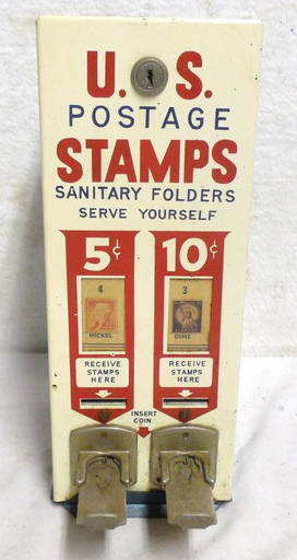 Us Postage Stamp Machine 13'' X 7'' No Key