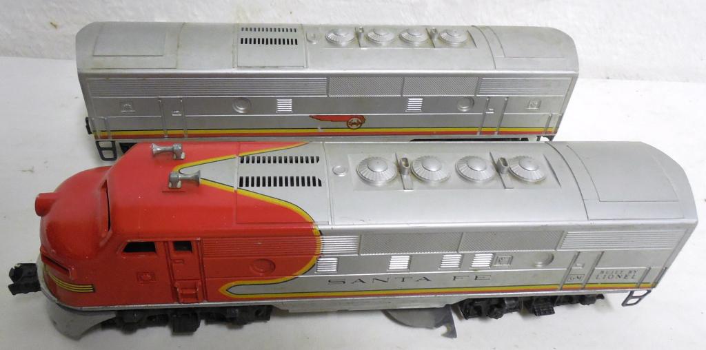 Lionel Santa Fe Engine And Car O Gauge No Boxes Used