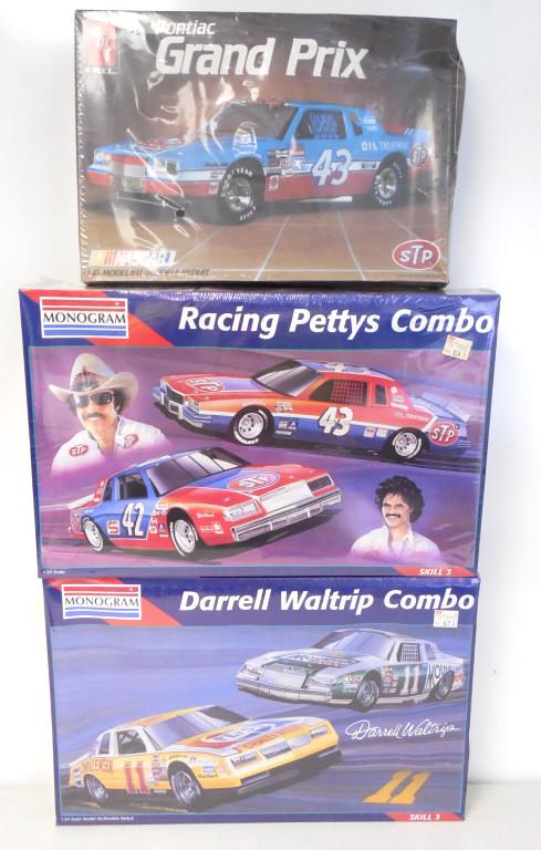 Lot Of 3 Nascar Models Amt & Monogram