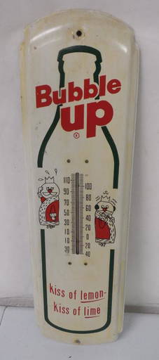Bubble Up Tin Thermometer