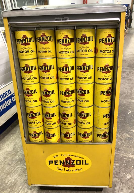 Seloil Pennzoil Motor Oil Display Service Cabinet