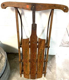 Vintage Lightning Glider Sled.