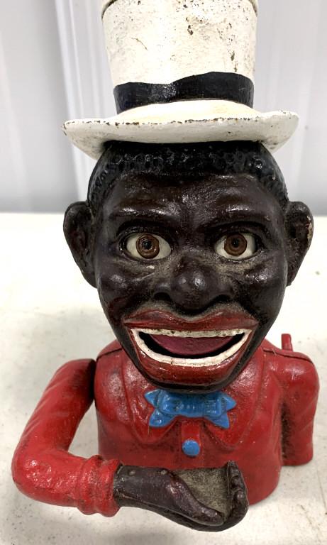 Black Americana Cast Iron Bank