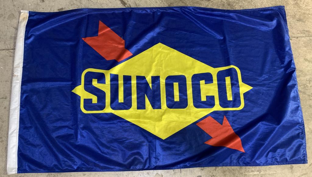 Single Sided Sunoco Nylon Flag (#0088) on Feb 12, 2022 | Rentzel's ...