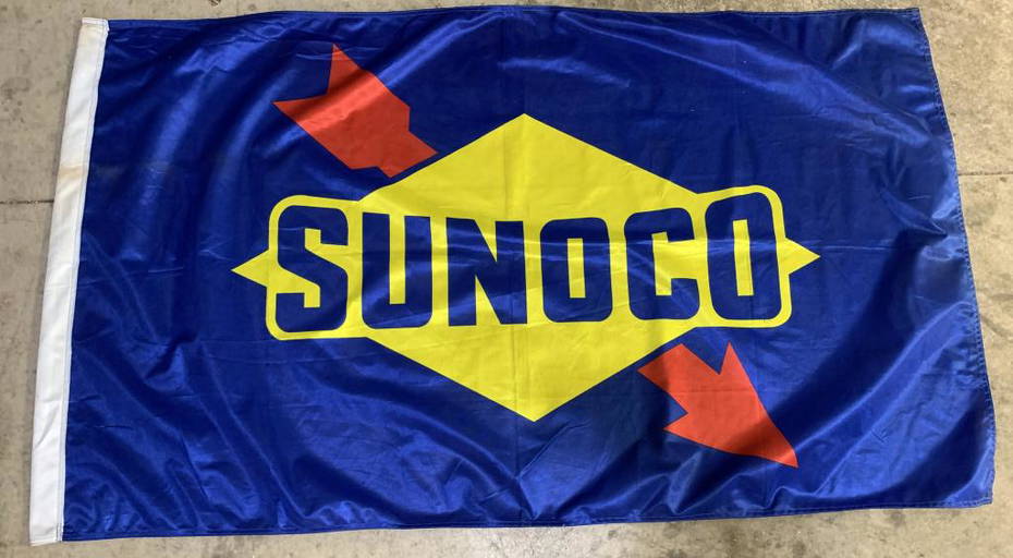 Single Sided Sunoco Nylon Flag - Feb 12, 2022 | Rentzel's Auction ...