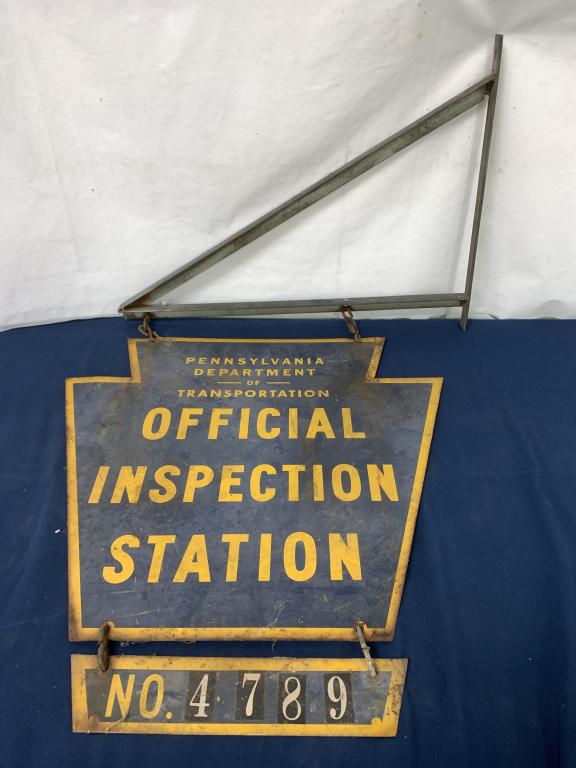 Official Inspection Station Sign,2-Sided/Bracket - Feb 12, 2022 ...