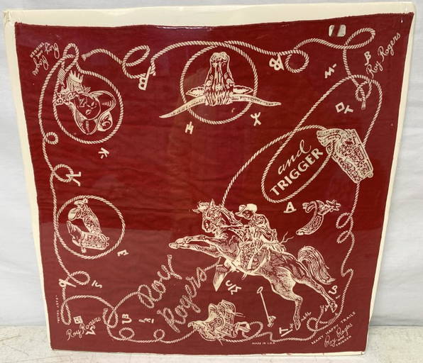 Roy Rogers & Trigger Cloth Hankerchief (#0446) on Dec 10, 2022 ...