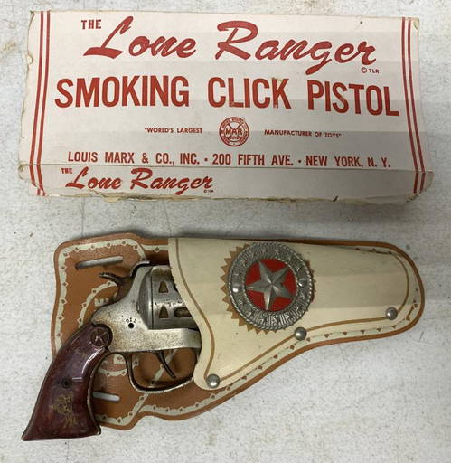 Marx Lone Ranger Clicking Toy Pistol w/ Box - Dec 10, 2022 | Rentzel's ...