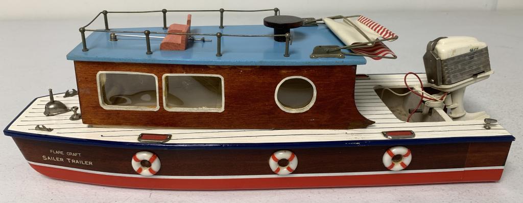 Flarecraft Battery Operated Wooden Houseboat (#0489) on Dec 17, 2022 ...