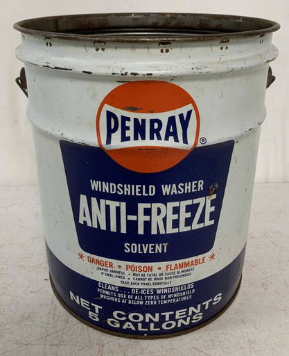 Penray Windshield Washer 5 Gallon Can (#0097) on Jan 14, 2023 | Rentzel ...