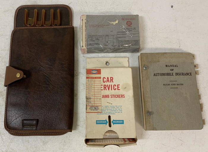 (4)Texaco receipts, Sohio Service Stickers, others (#0243) on Jan 14 ...