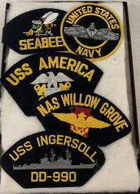 Lot Of 5 Replica Nazi Skull & Crossbones Patches