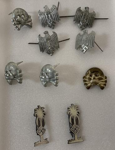 Lot Of 10 Nazi Ss Pins Auction