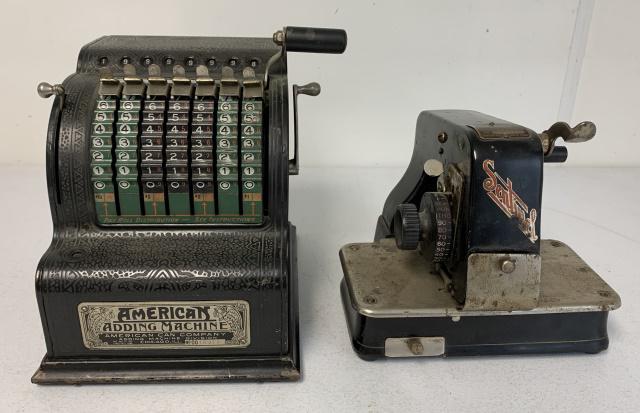 Sentinel Check Writer & American Adding Machine