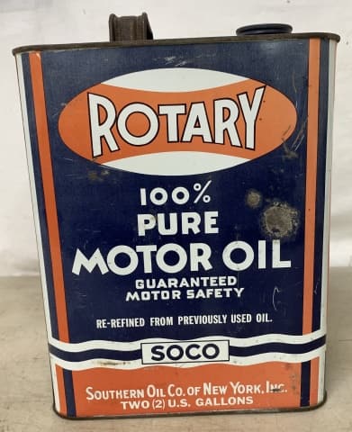 Soco Rotary Motor Oil Two Gallon Can
