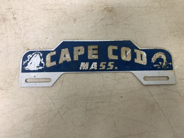 Cape Cod Mass. License Plate Topper