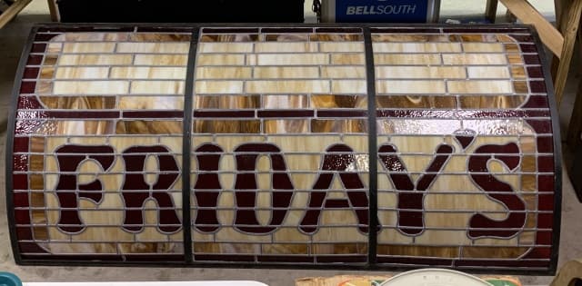 Fridays Stained Glass Canopy/awning Auction