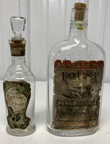 Antique Chestnut Grove Whiskey C.w. Bottle