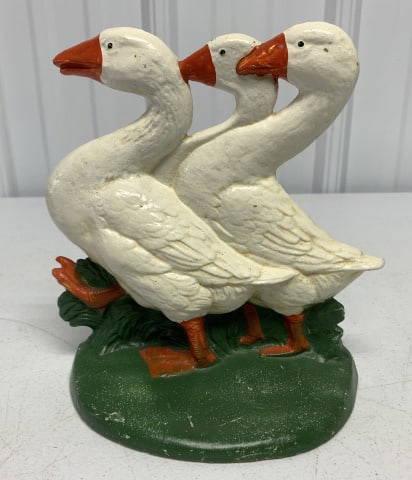 Cast Iron Goose Doorstop Auction