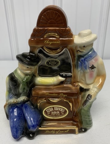 Ezra Brooks Frontier Days Decanter,1970