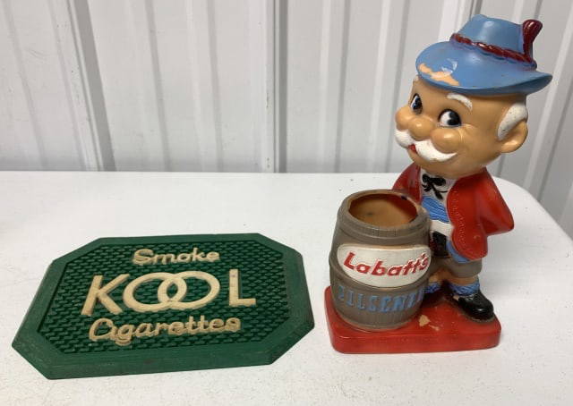Kool Cigarettes Counter Pad, Labatt's Adv. Display Auction