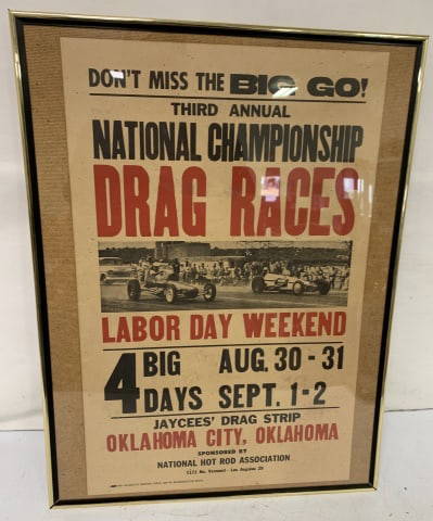 Nhra Nat'l Championship Drag Racing Poster Auction