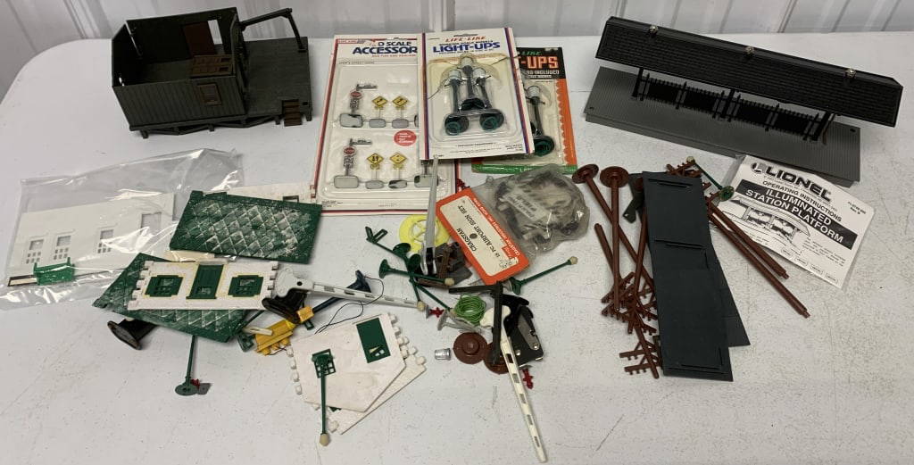Lot Of Train Layout Accessories Auction