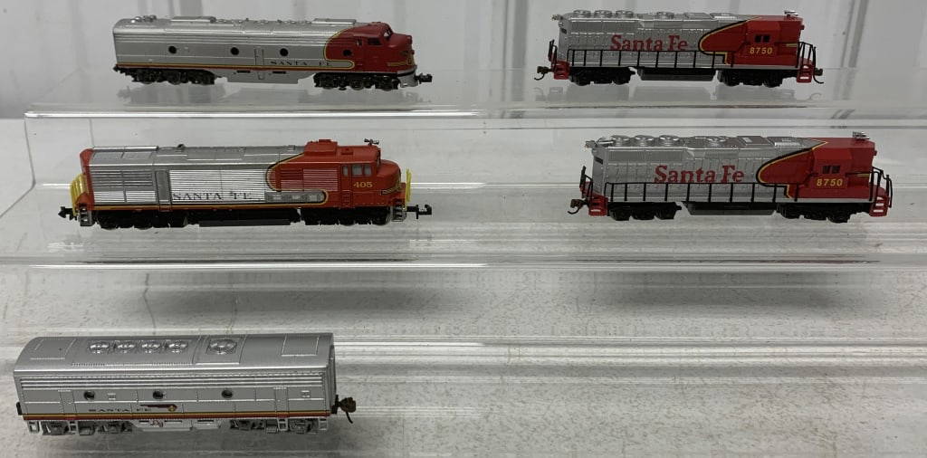5 N Scale Engines + Car: Atlas, Trix & Bachmann Auction