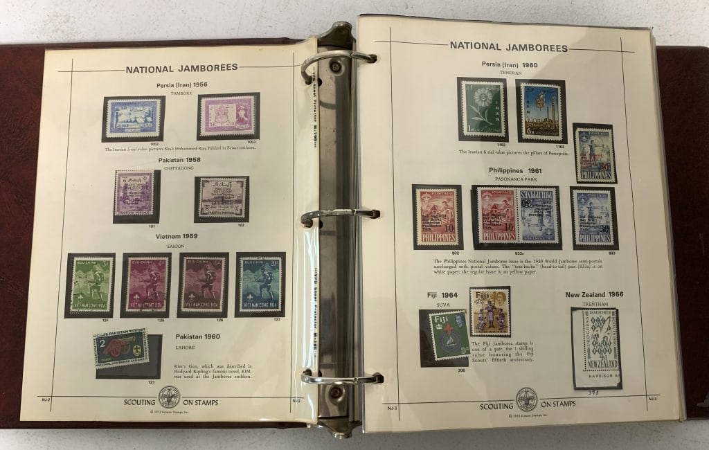 Binder Of Scouting On Stamps Postage Stamp Set Auction