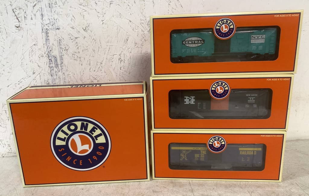 3 Pk Set Of Lionel Series X Boxcars Auction