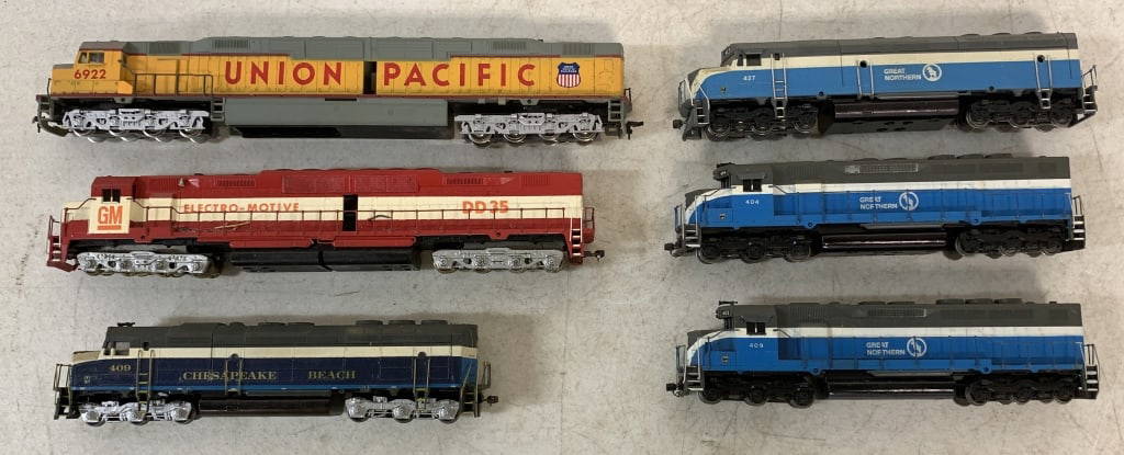 6 Ho Train Engines Auction