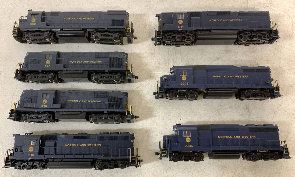 7 Ho Train Engines-kato, Atlas, Life-line Auction
