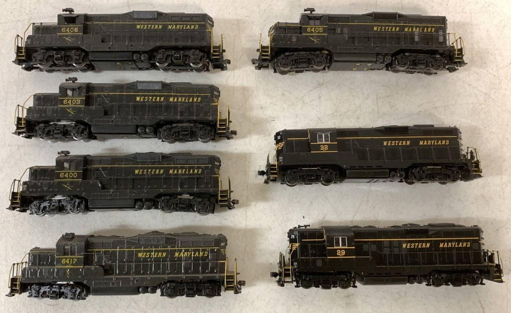 7 Ho Train Engines-life-like & Others Auction