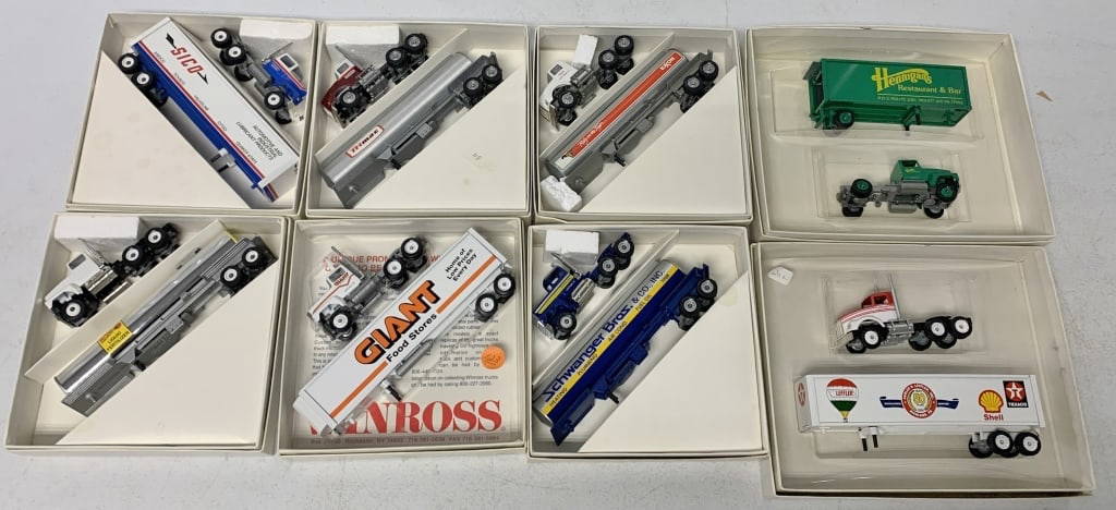 8 Winross Trucks In Boxes Auction