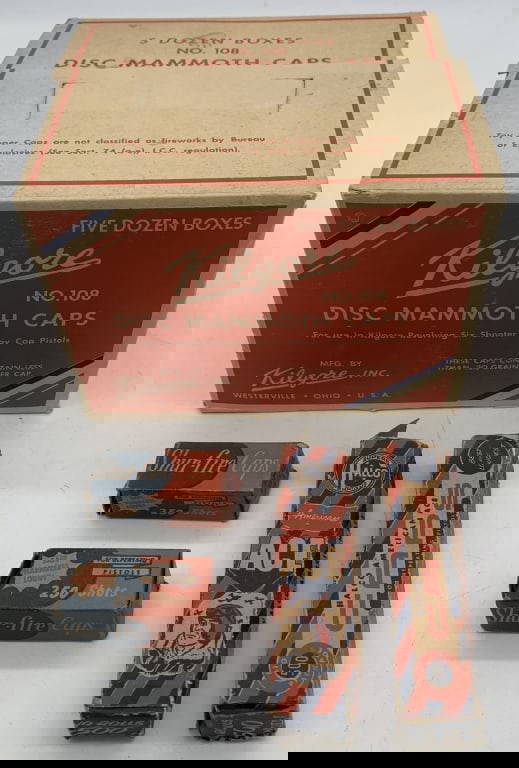 5 Boxes Fire Cracker Caps,kilgore,ace,others Auction