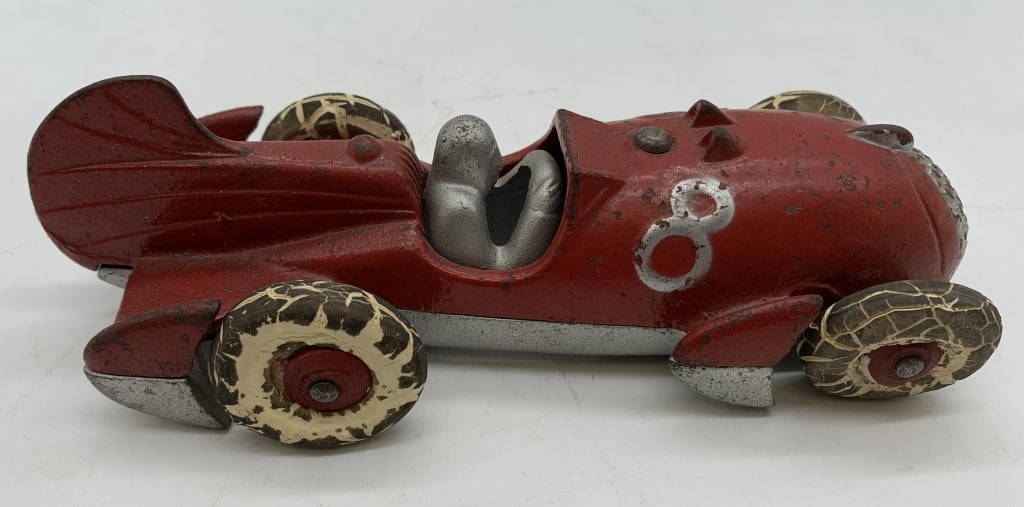 Cast Iron Race Car With Driver Auction