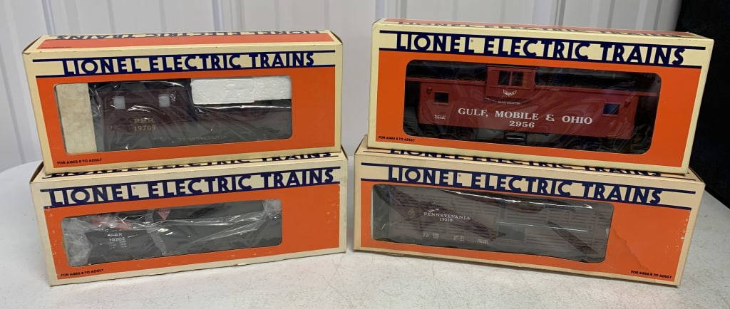 4 Pcs,lionel Pa Boxcar,stock Car,cabooses,nib Auction