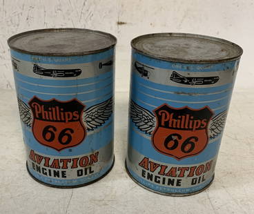 Phillips 66 Motor Oil 5 Qt. Can Partially Full Auction