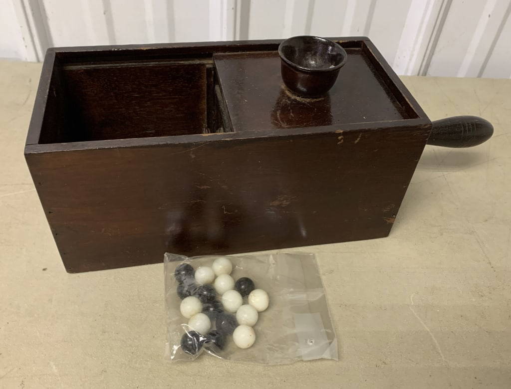 Secret Ballot Voting Box With Early Marbles Auction
