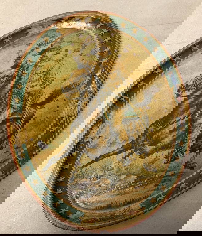 Teddy Roosevelt Usv Tin Tray Auction