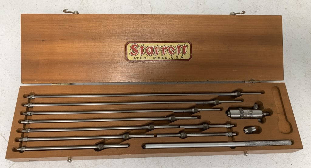 Starrett Inside Micrometer Boxed Set Auction