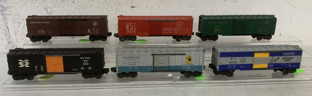 6 Lionel Box Cars W/ Original Boxes Auction