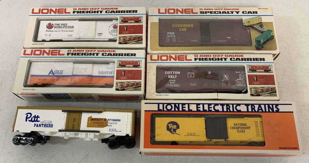 6 Lionel Box Cars W/ Original Boxes Auction