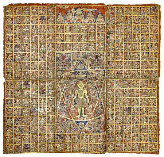 A JAIN MANDALA WITH PADMAVATI, GUJARAT, NORTH-WEST INDIA, 17TH CENTURY ...