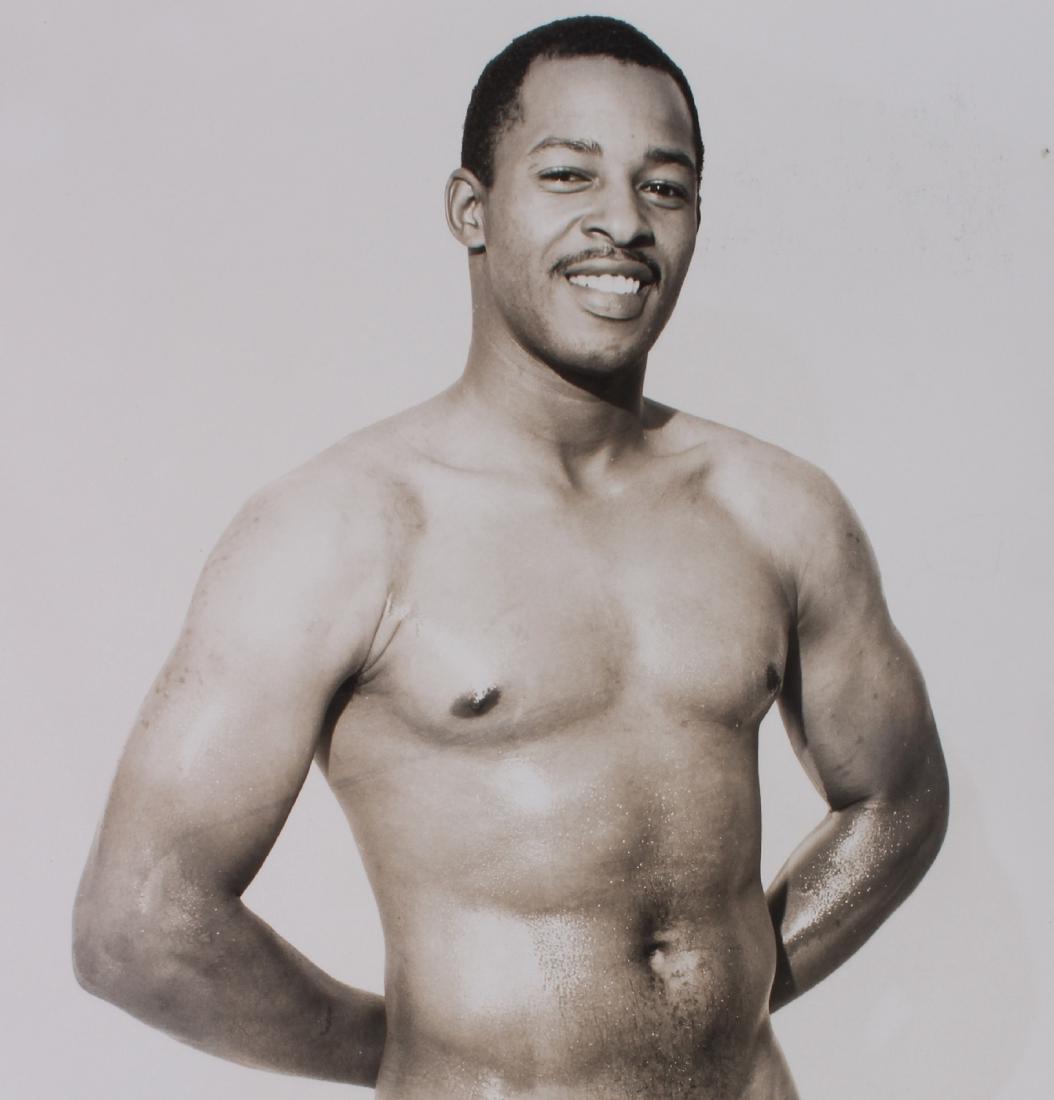 Sign Dave Martin Athletic Physique Male Nude Photograph