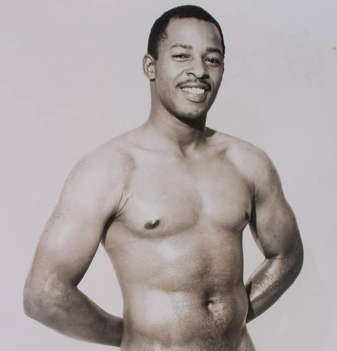 Sign Dave Martin Athletic Physique Male Nude Photograph